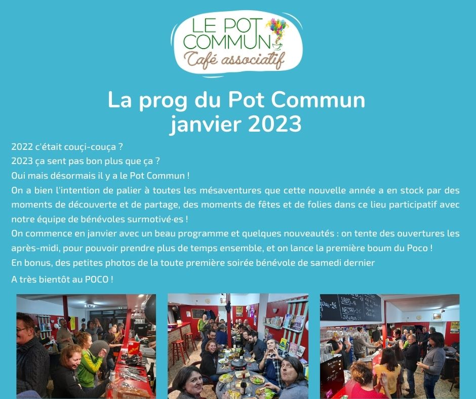 La programmation de janvier ! - Le Pot Commun